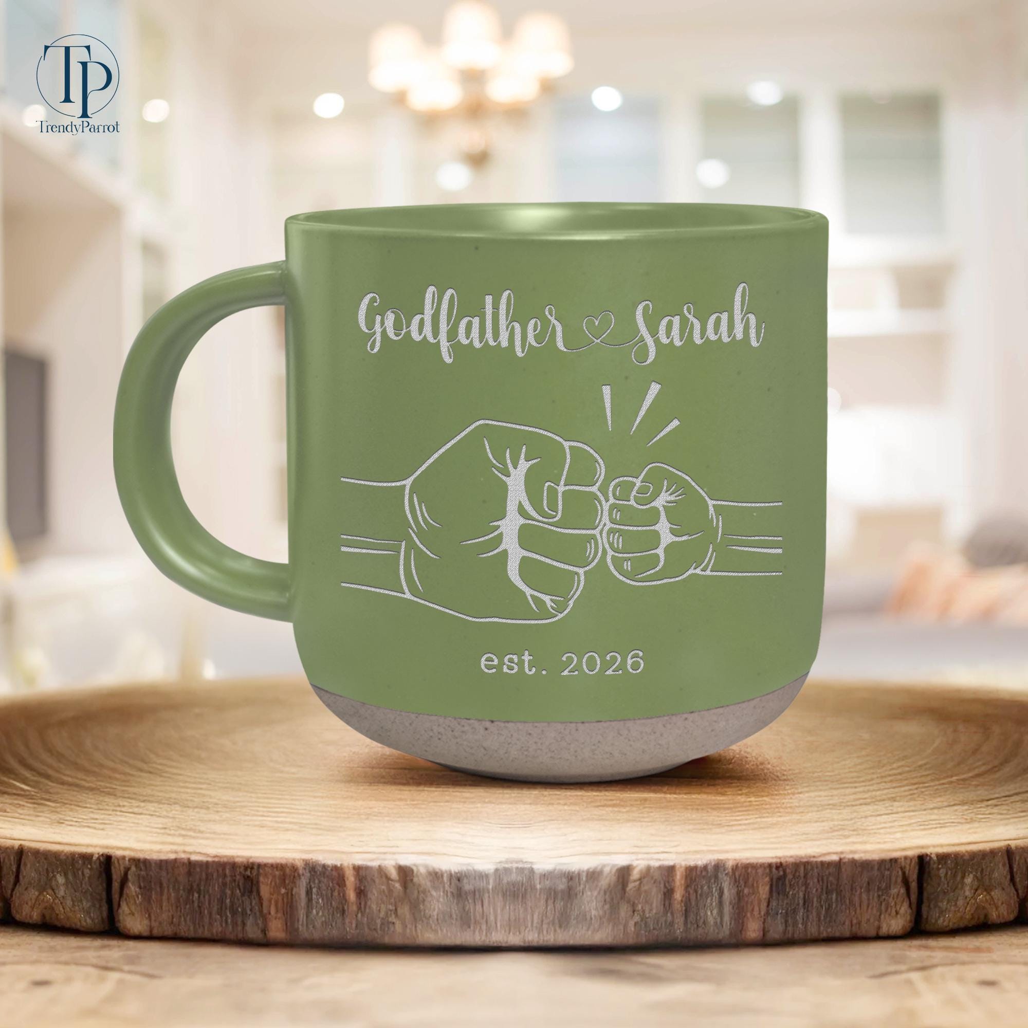 Personalized Godfather Gift, Godfather Mug, Baby Fist Bump Mug ...