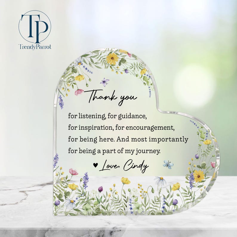 Thank You Gift Plaque, Custom Thank You Gift Acrylic Plaque ...