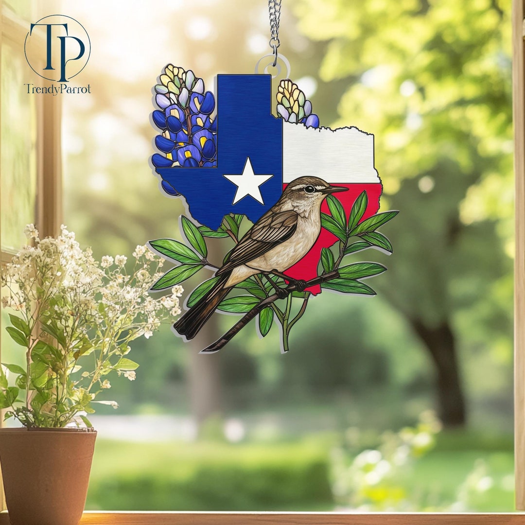 Texas Bluebonnet Acrylic Suncatcher Window, Meadow Flowers Wild Flowers ...
