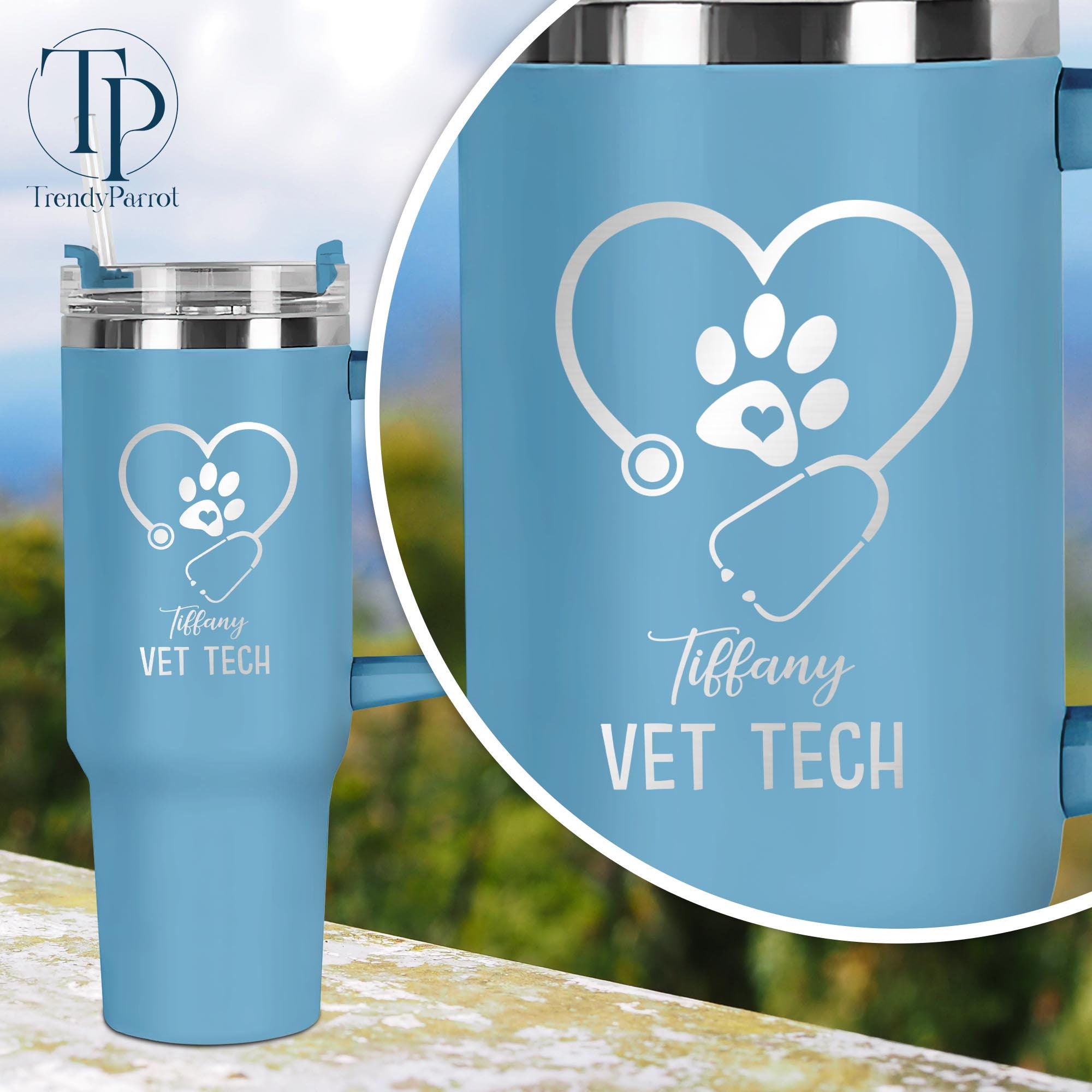 Custom Vet Tech Tumbler Personalized Veterinarian Tumbler - Etsy