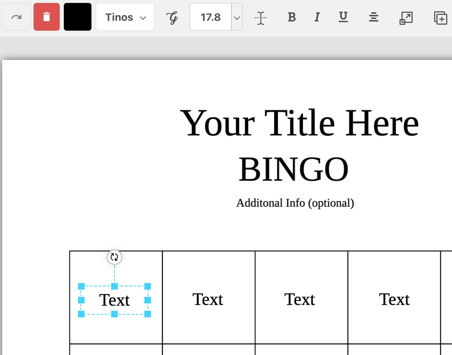 Bingo Card, Editable, Printable, Custom, Templett, Party, Games,8x11 In ...