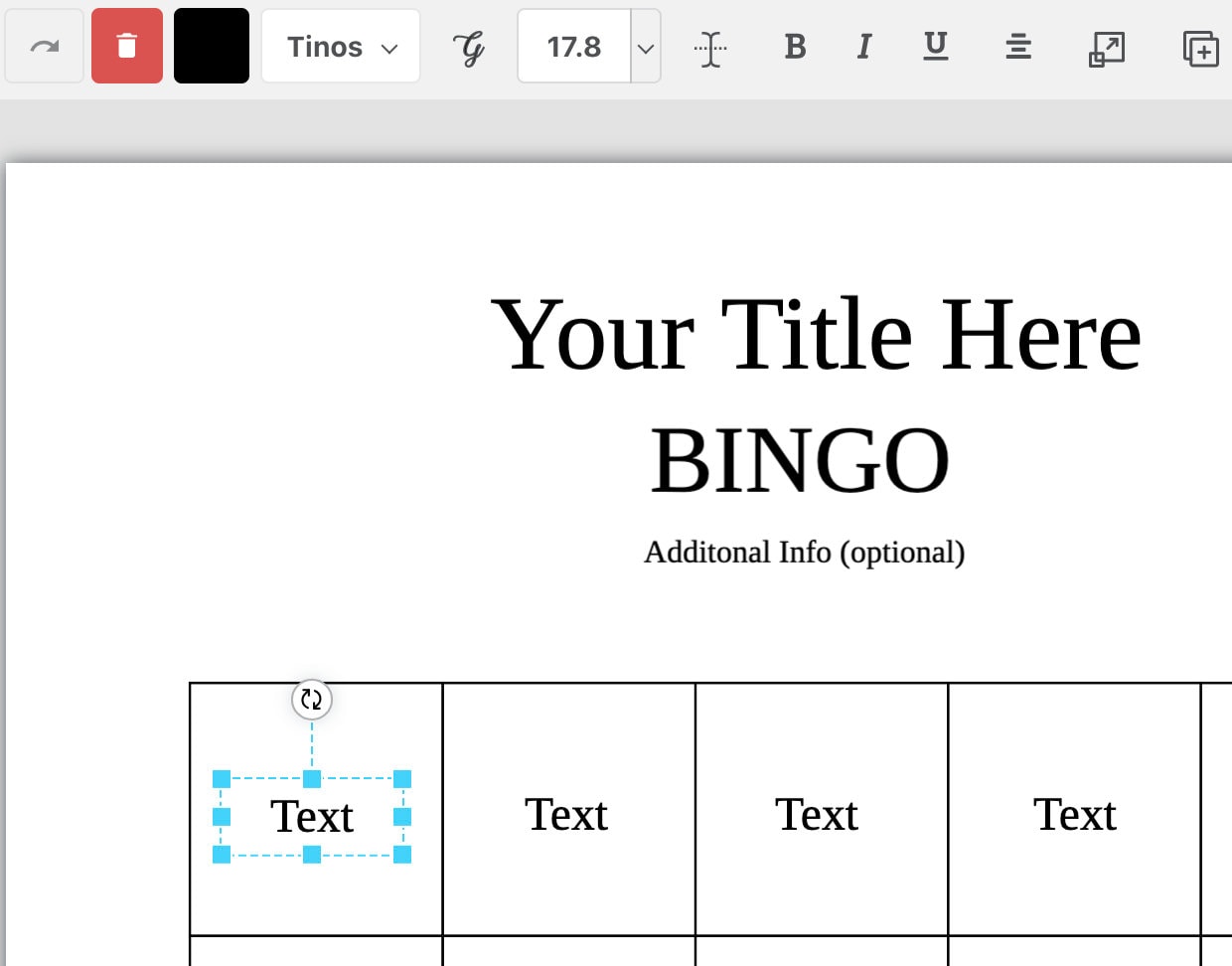 Bingo Card, Editable, Printable, Custom, Templett, Party, Games,8x11 In ...