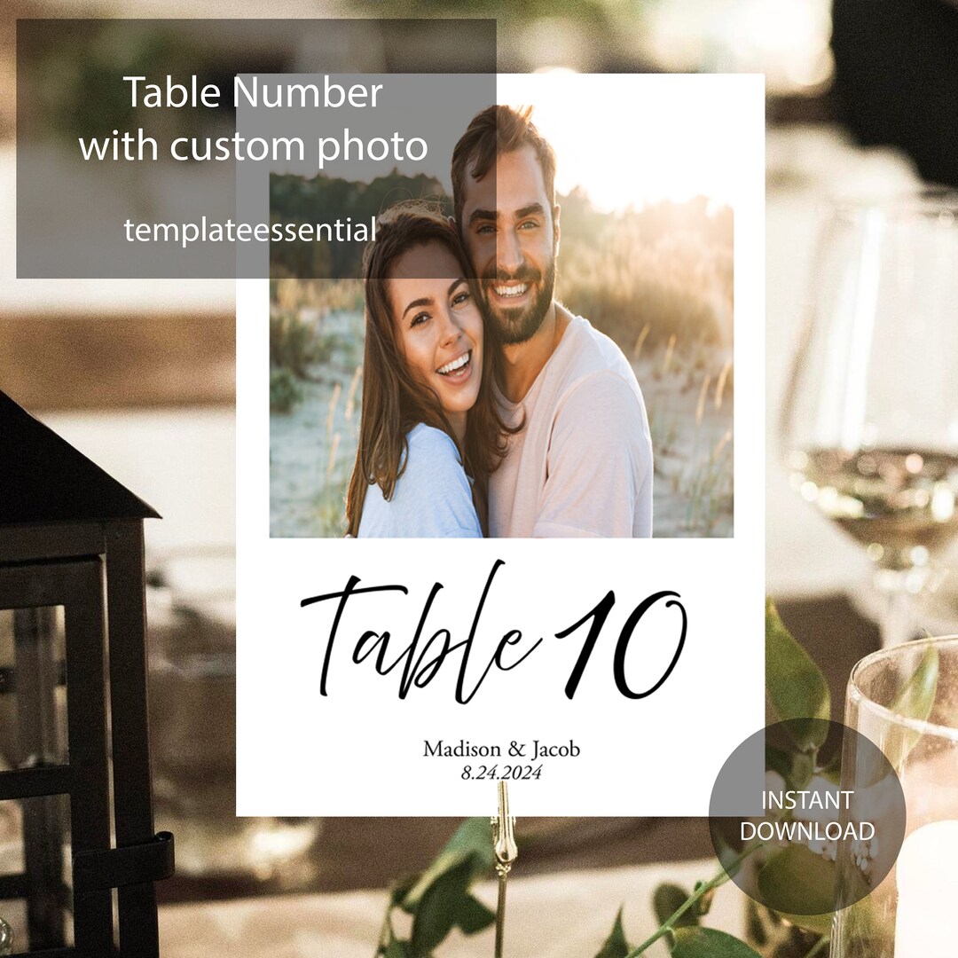 Editable Table Numbers, Wedding, Reception, Party, Table Numbers ...