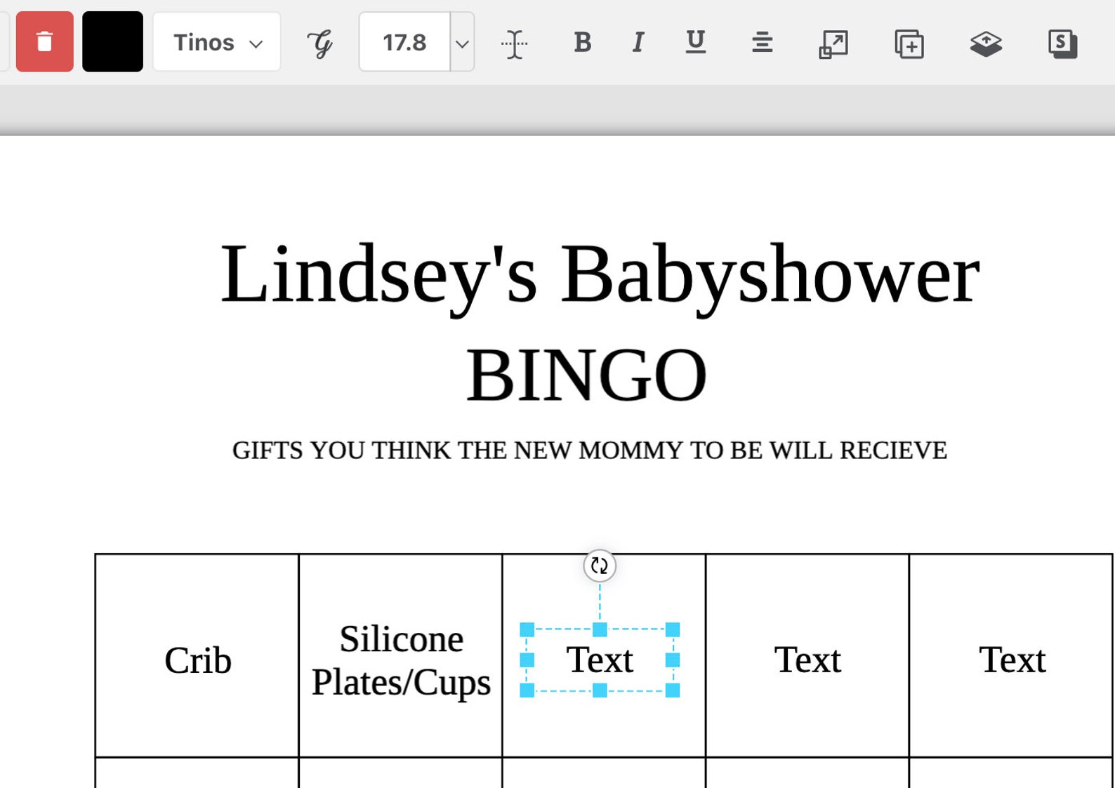 Bingo Card, Editable, Printable, Custom, Templett, Party, Games,8x11 In ...