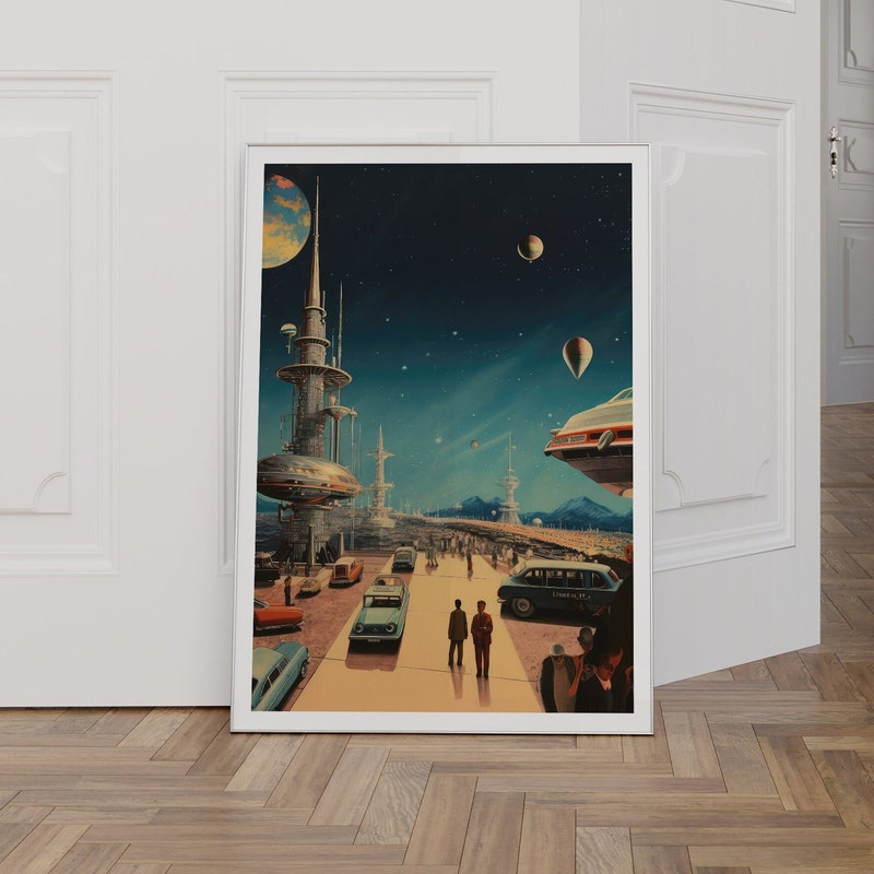 Retro Space Art - Etsy