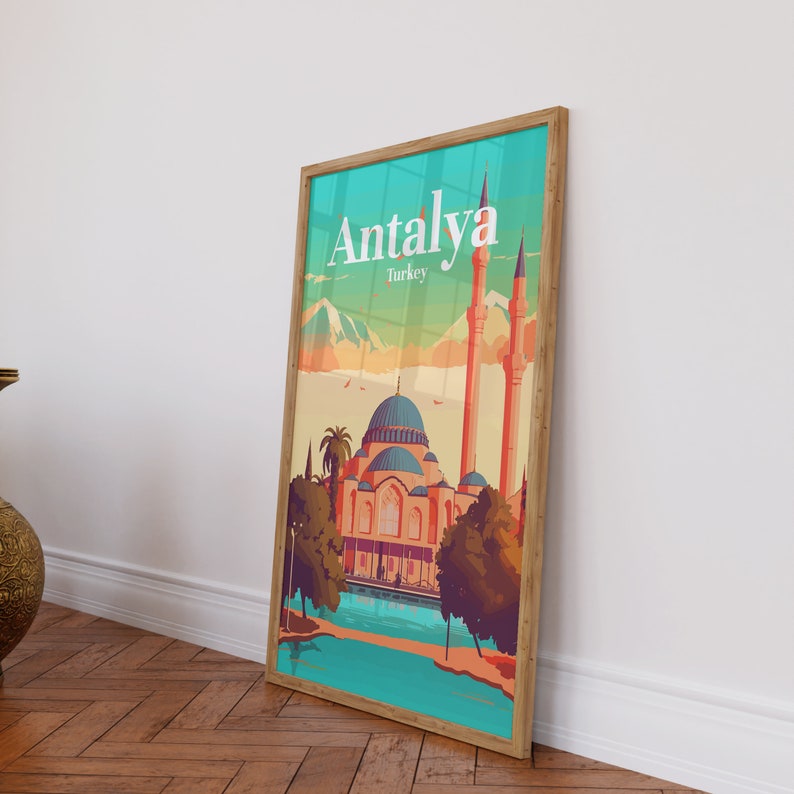 Set of 6 Vintage City Posters, Retro Gallery Set, Travel Wall Collage ...