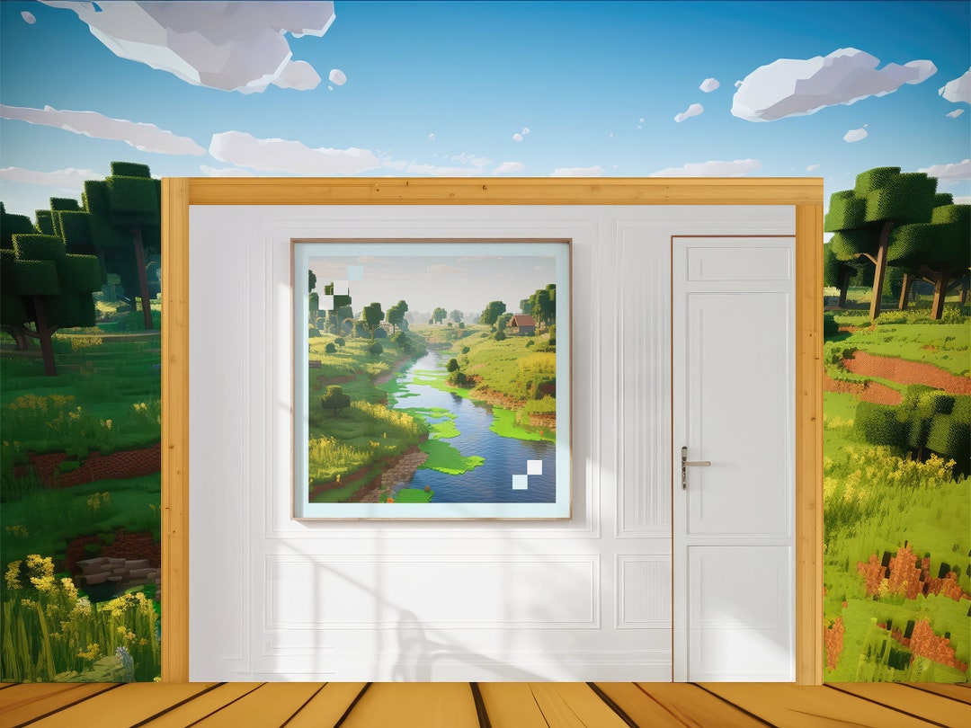 Personalized Video Game Poster, Pixel Art Window, Minecraft Art, Video ...