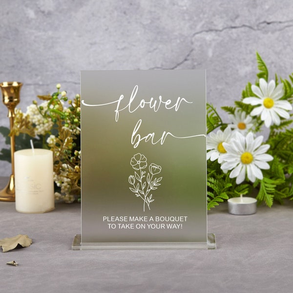 Flower Bar Sign - Etsy