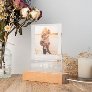 Custom Photo Music Plaque,personalized Photo Frame,album Cover Song ...