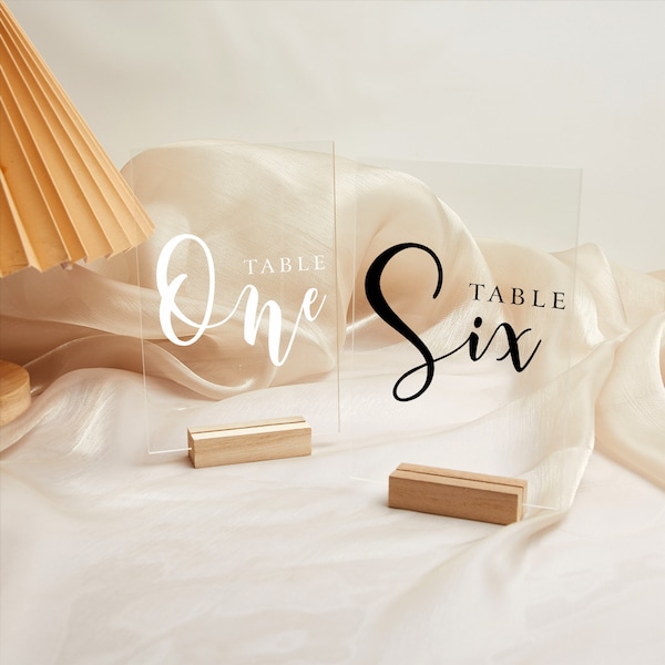 Acrylic Table Number - Etsy