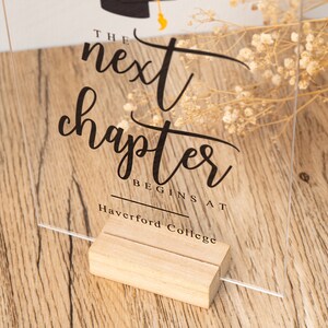 My Next Chapter Starts At, Personalized Graduation Party Decoration ...