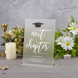 My Next Chapter Starts At, Personalized Graduation Party Decoration ...
