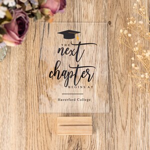 My Next Chapter Starts At, Personalized Graduation Party Decoration ...