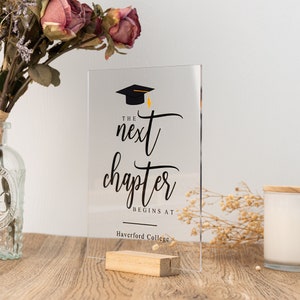 My Next Chapter Starts At, Personalized Graduation Party Decoration ...