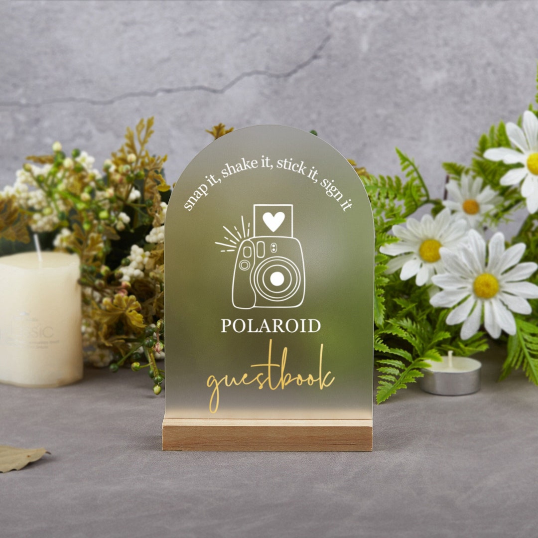 Photo Guestbook Sign, Modern Photo Guest Book Sign, Wedding Snap It ...