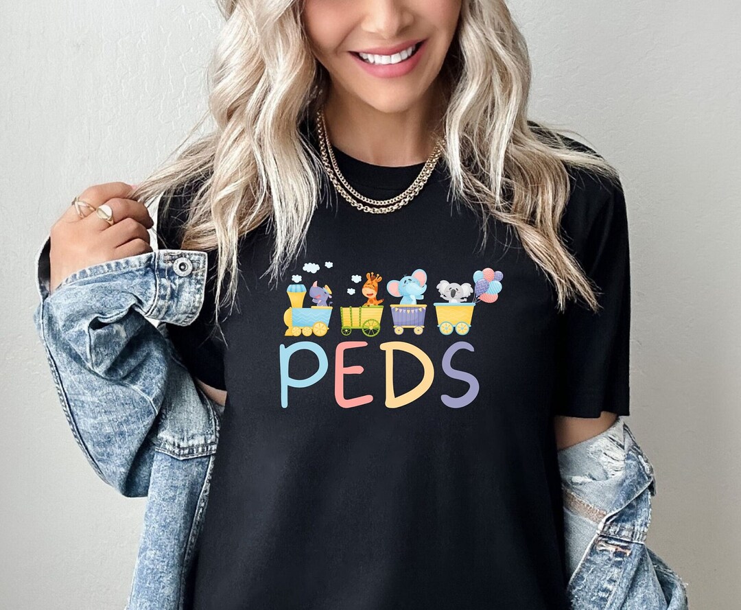 Peds Pediatric Nurse Shirt, PICU Nurse Animals T-shirt, Peds Nurse Gift ...