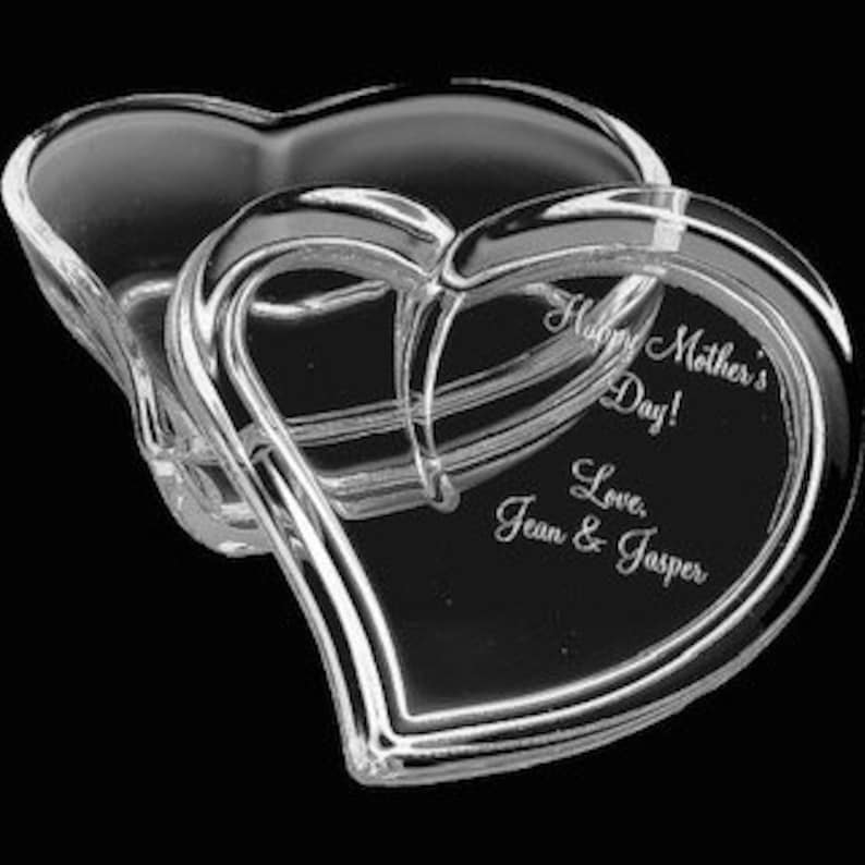 Glass Heart Box - Etsy