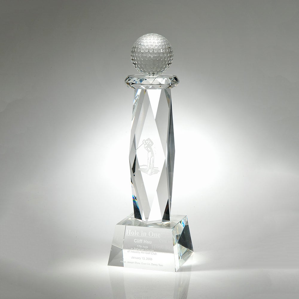 Ultimate Crystal Golf Tower Trophy - Etsy