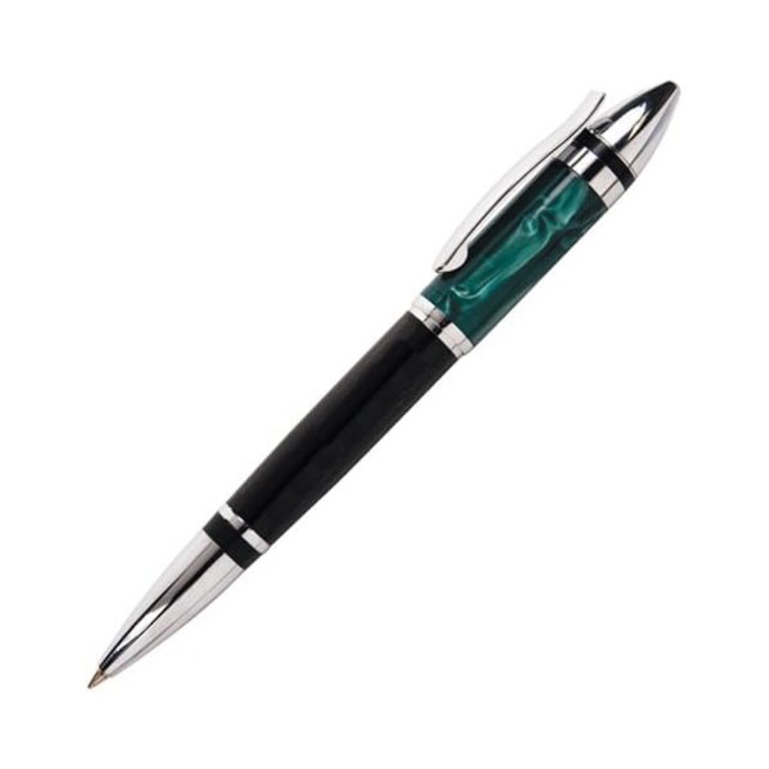 Twist Action Metro Ballpoint Pen - Faux Marble Body With Chrome Accents ...