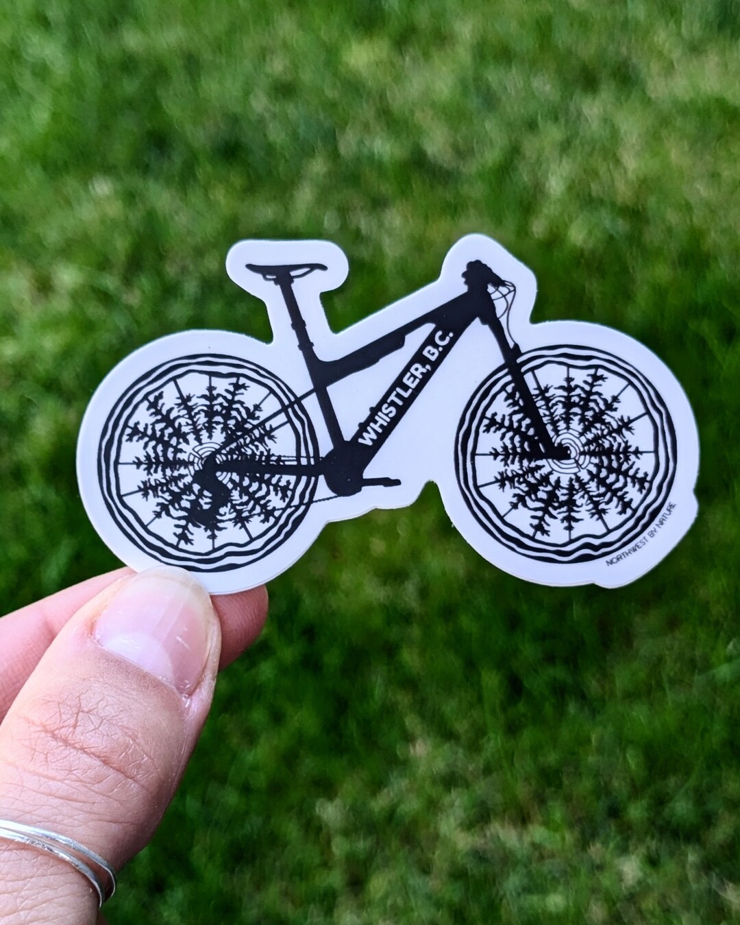 Whistler Bike Sticker - Etsy