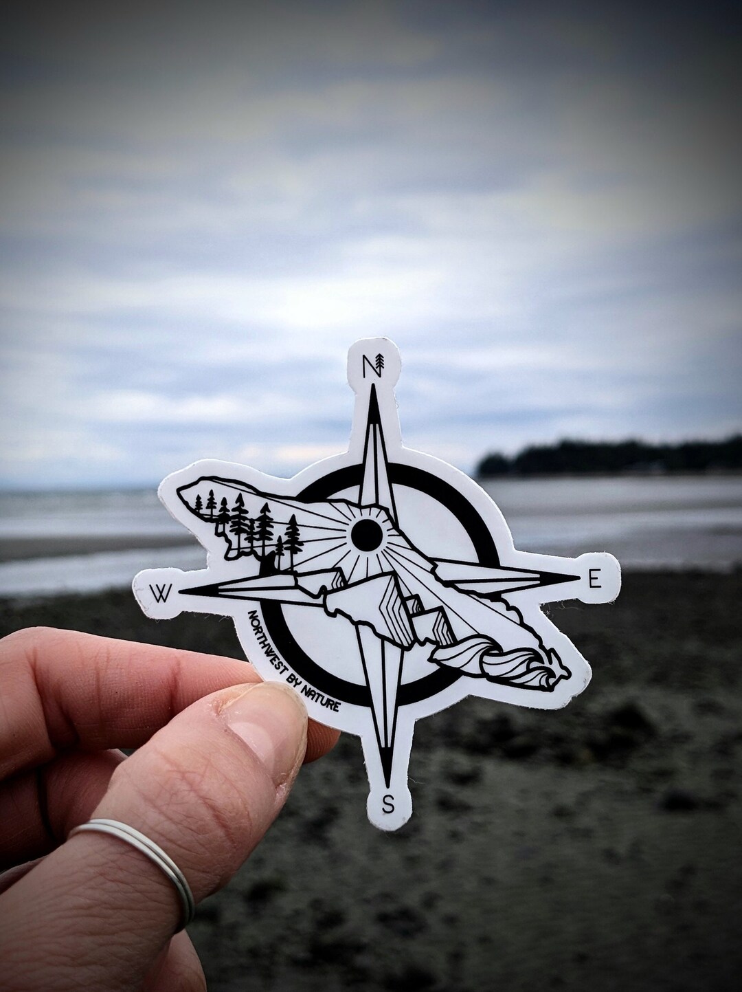 Vancouver Island Compass Sticker - West Coast - Pacific Northwest ...