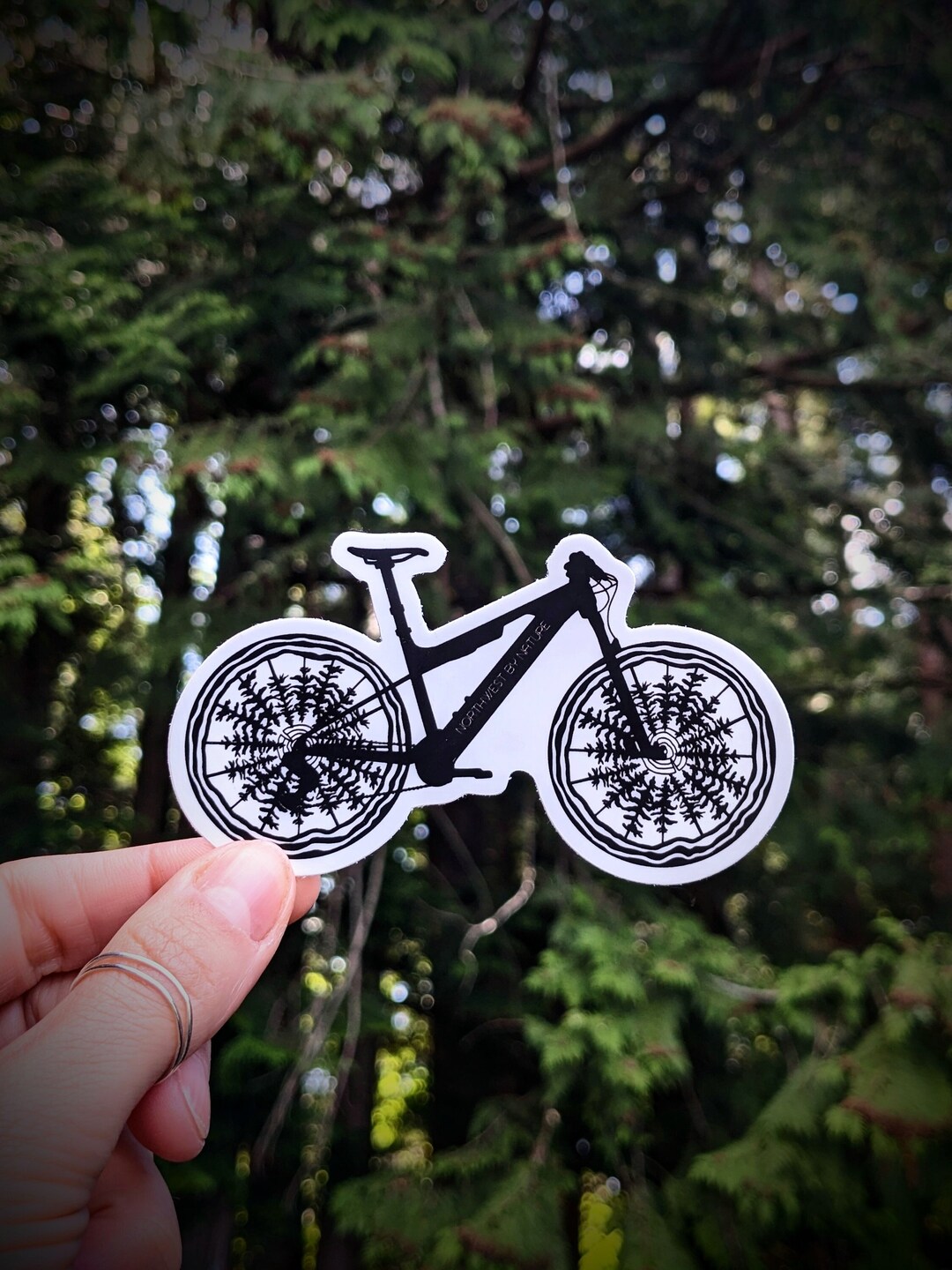 Forest Bike Sticker - Mountain Bike - Decal - BC Bikes - West Coast ...