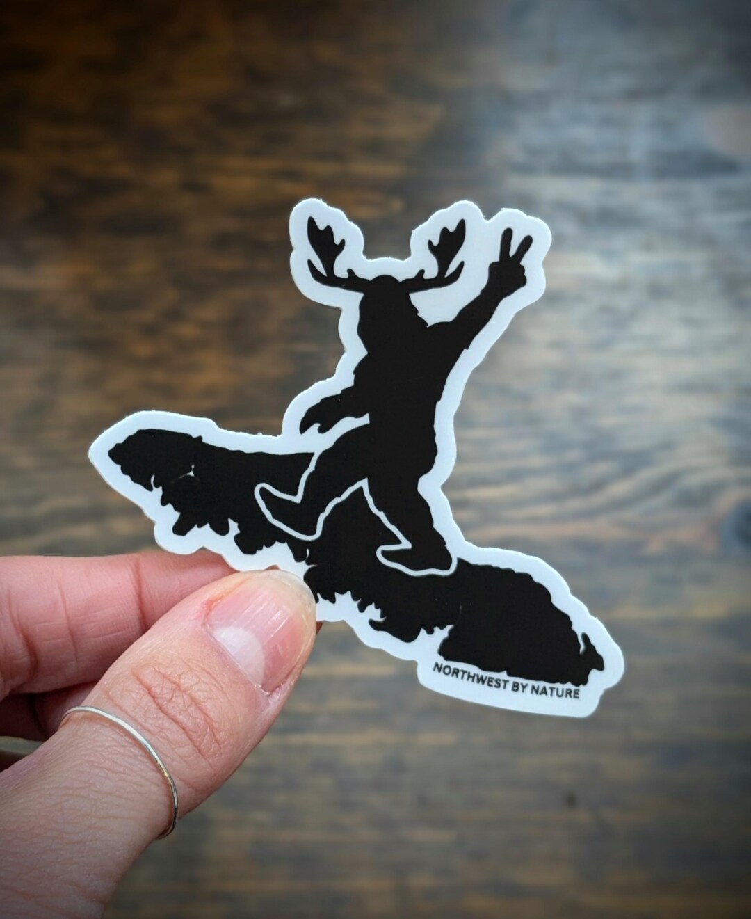 Vancouver Island Sasquatch Sticker - Van Isle Big Foot - Moose ...