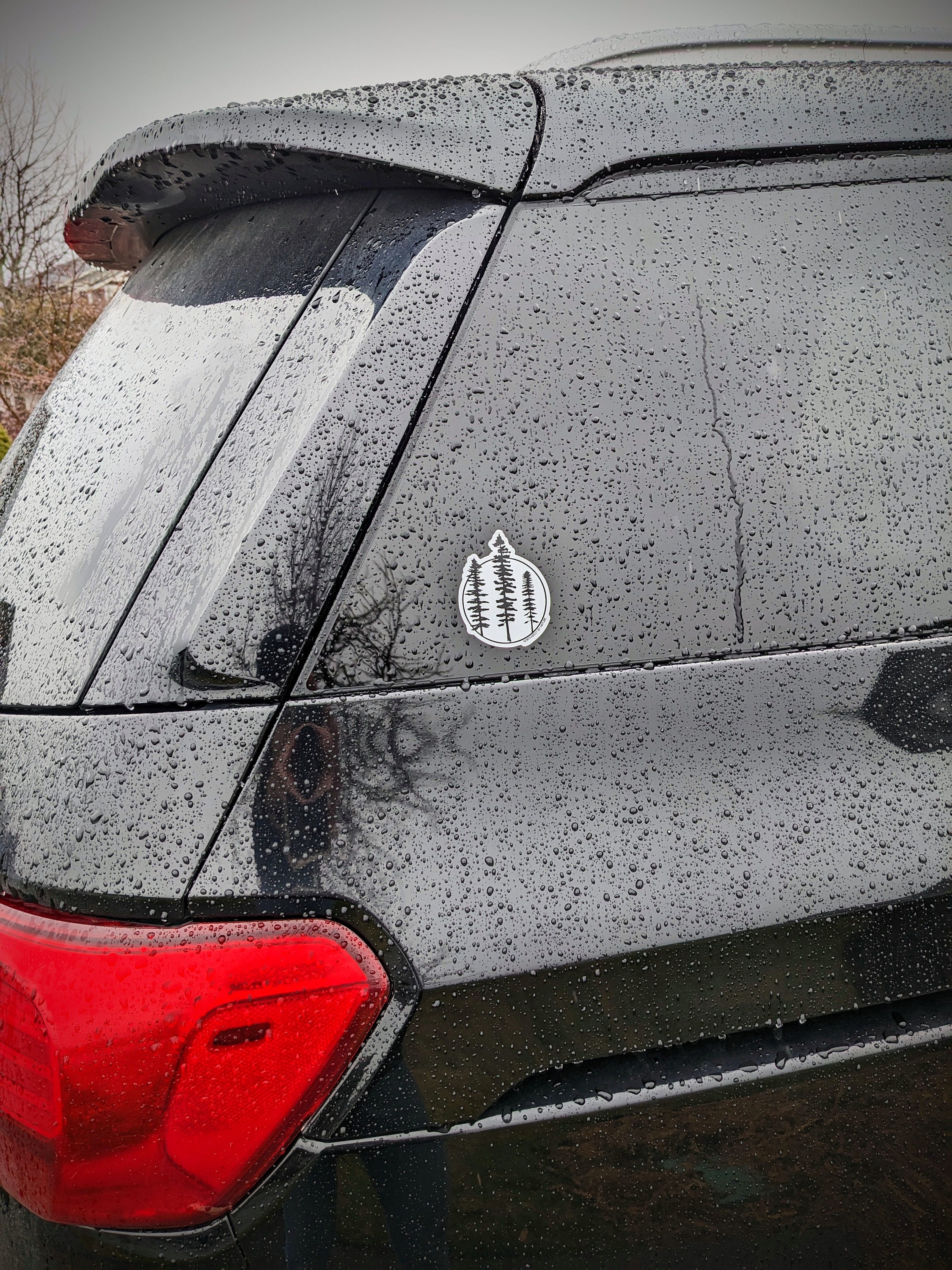 WILD Sticker - Tree Mountain Moon - Outdoors - West Coast - Northwest - Etsy