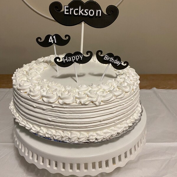 Mustache Cake - Etsy