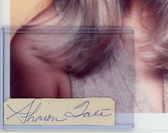 Sharon Tate 1943-1969 Hollywood Legend Genuine Hand Signed Autograph ...