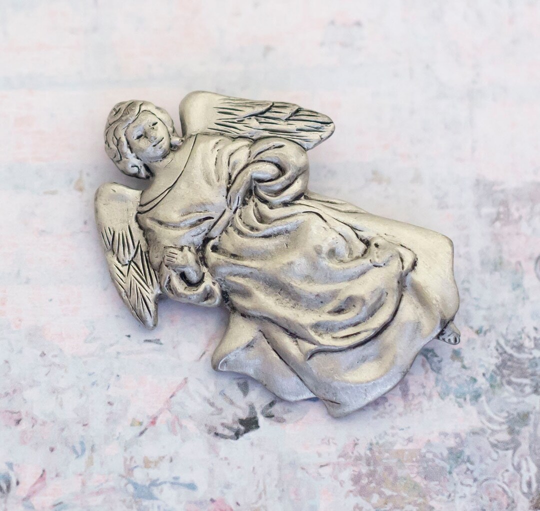 Vintage Art Nouveau Angelic Figure Brooch - BB11 - Etsy