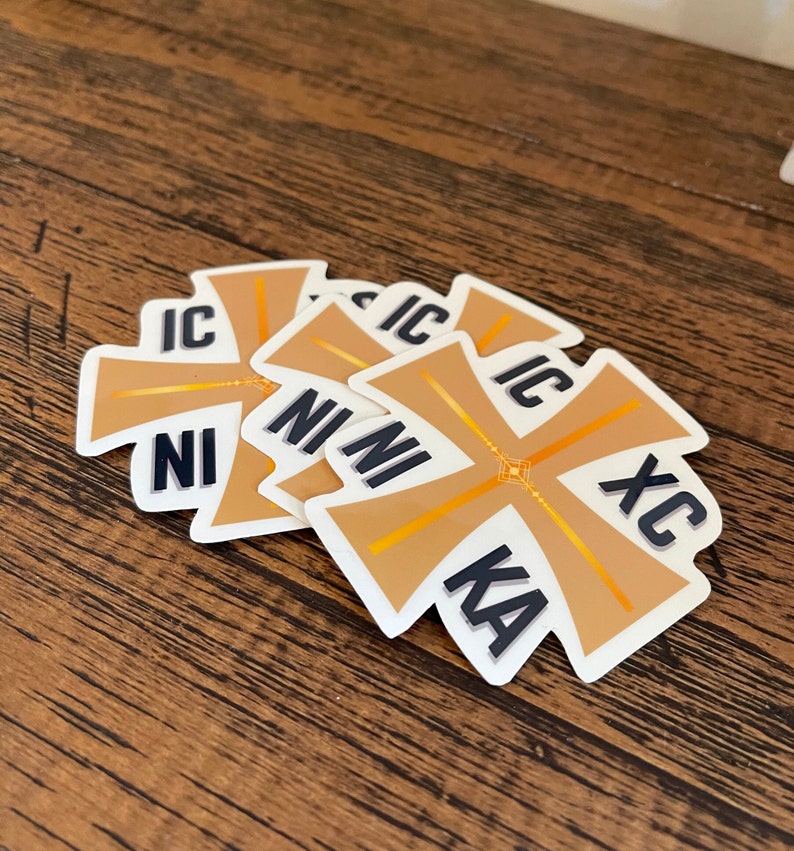 IC XC NIKA Cross Sticker: Jesus Christ Conquers, Byzantine Art - Etsy