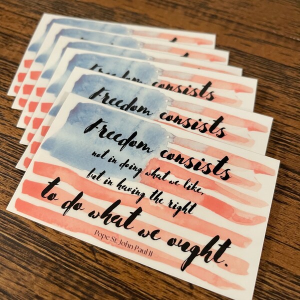 Pope Freedom Quote - Etsy