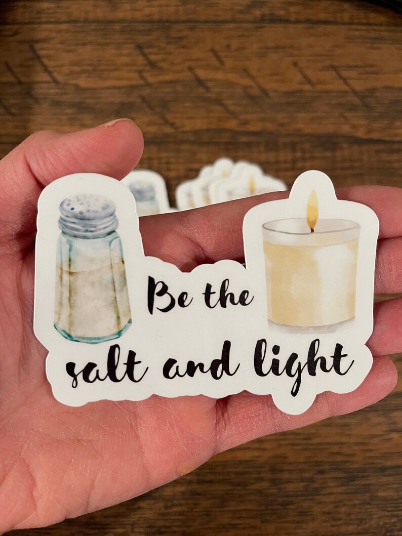 Salt and Light Sticker Salt of the Earth Light of the World Catholic ...
