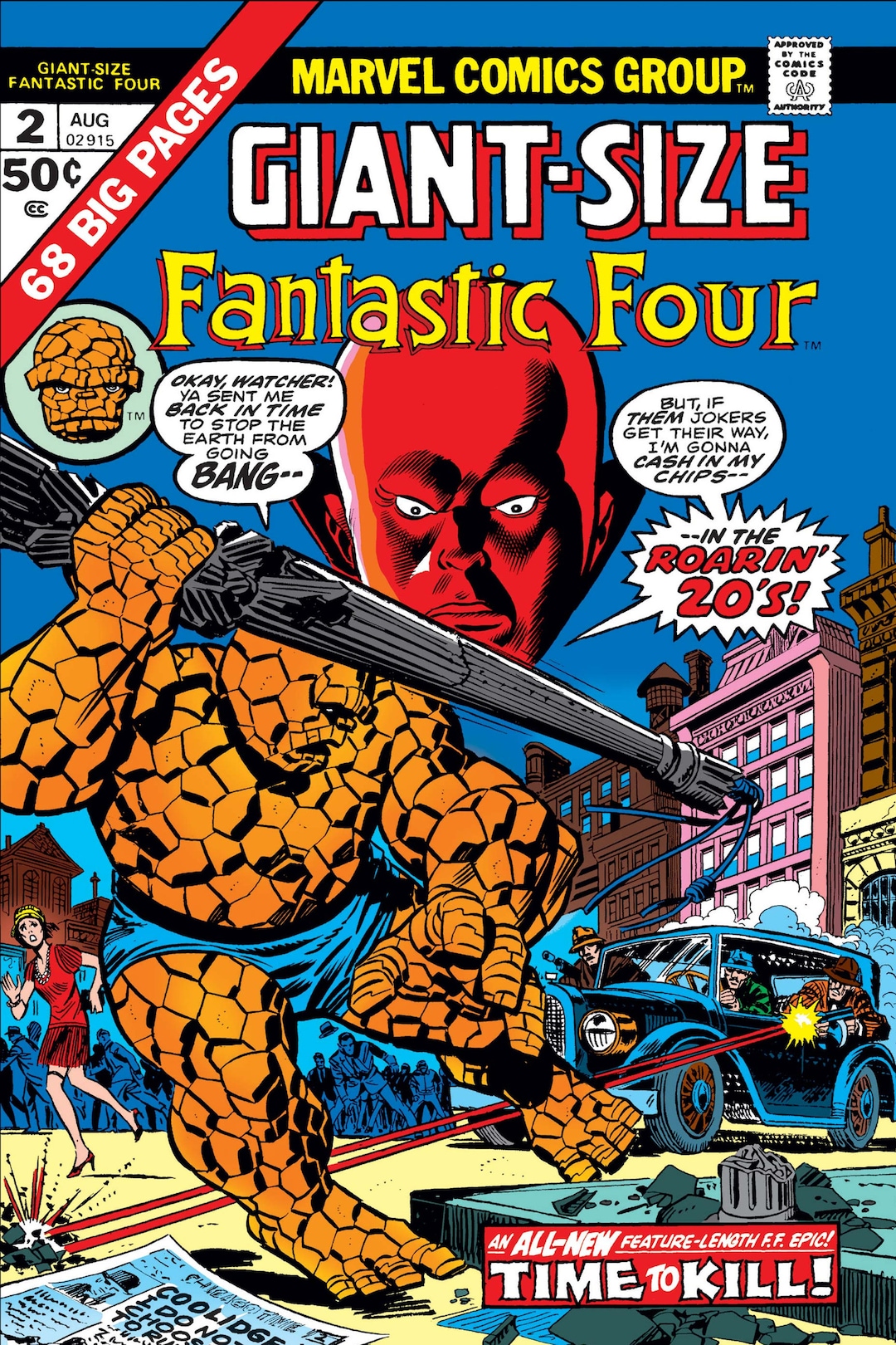 Fantastic Four Issue 2 Comic Book Poster Giant Size the Thing - Etsy