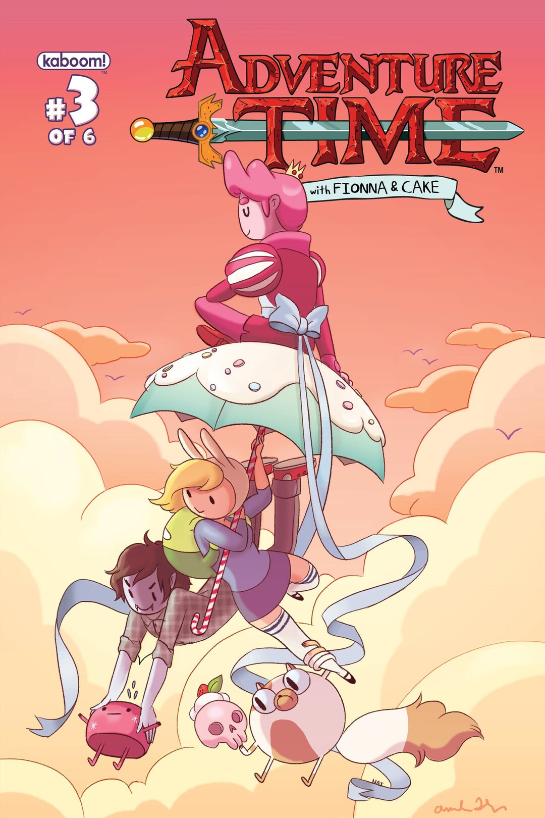 Adventure Time With Fionna And Cake Poster Issue 3 Etsy