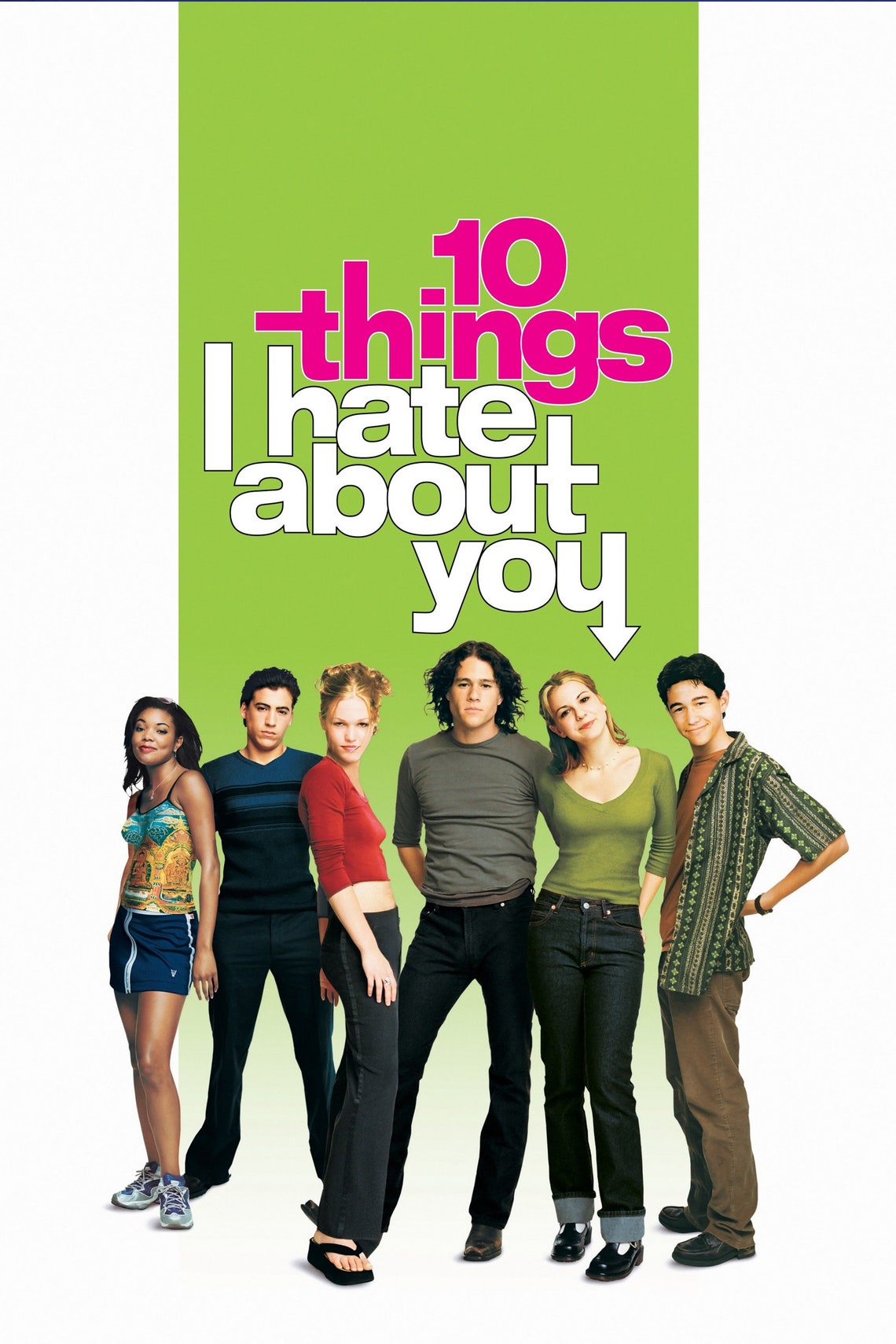 10 Things I Hate About You Movie Poster Heath Ledger Julia - Etsy