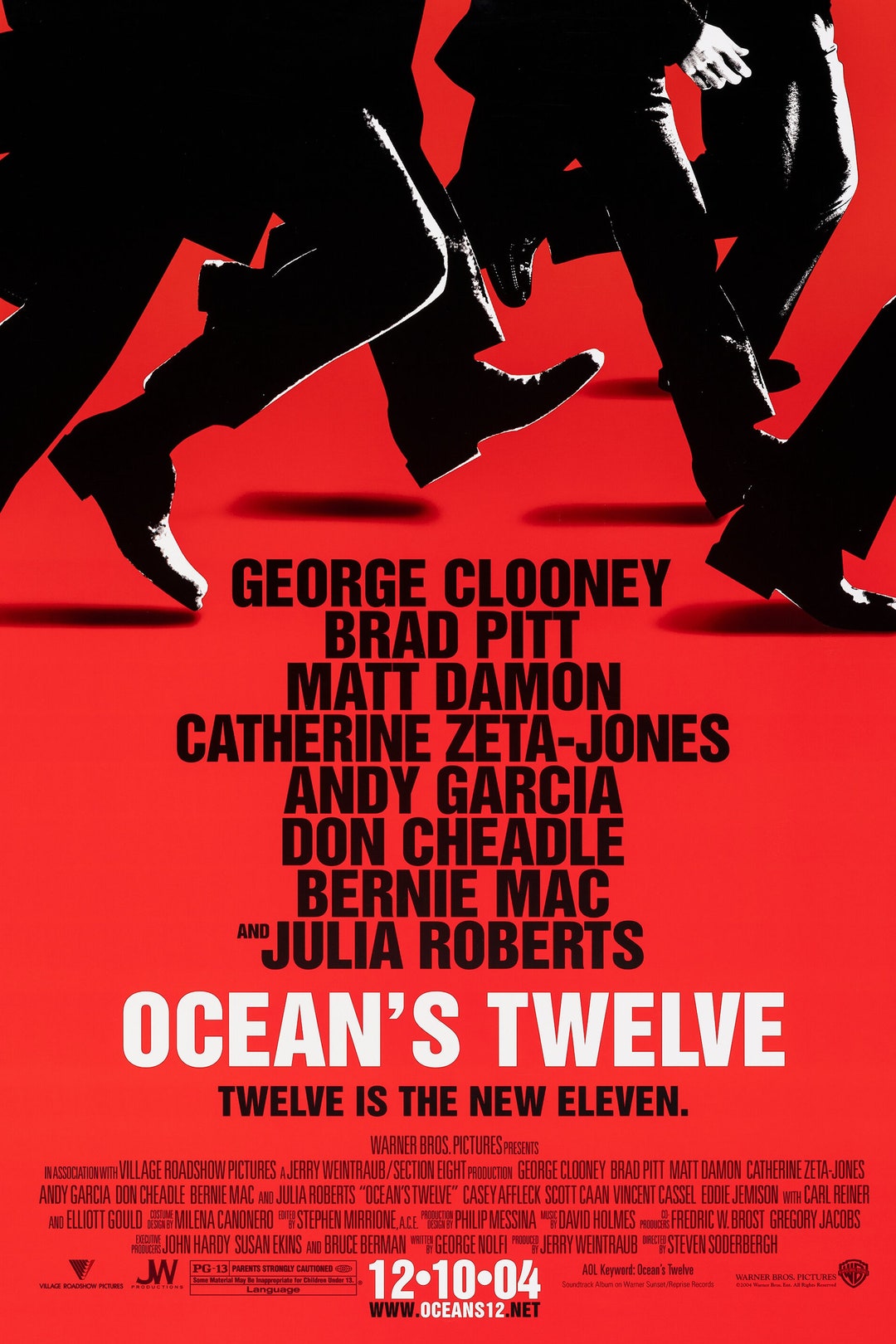 Ocean's Twelve Movie Poster George Clooney Brad Pitt Matt - Etsy