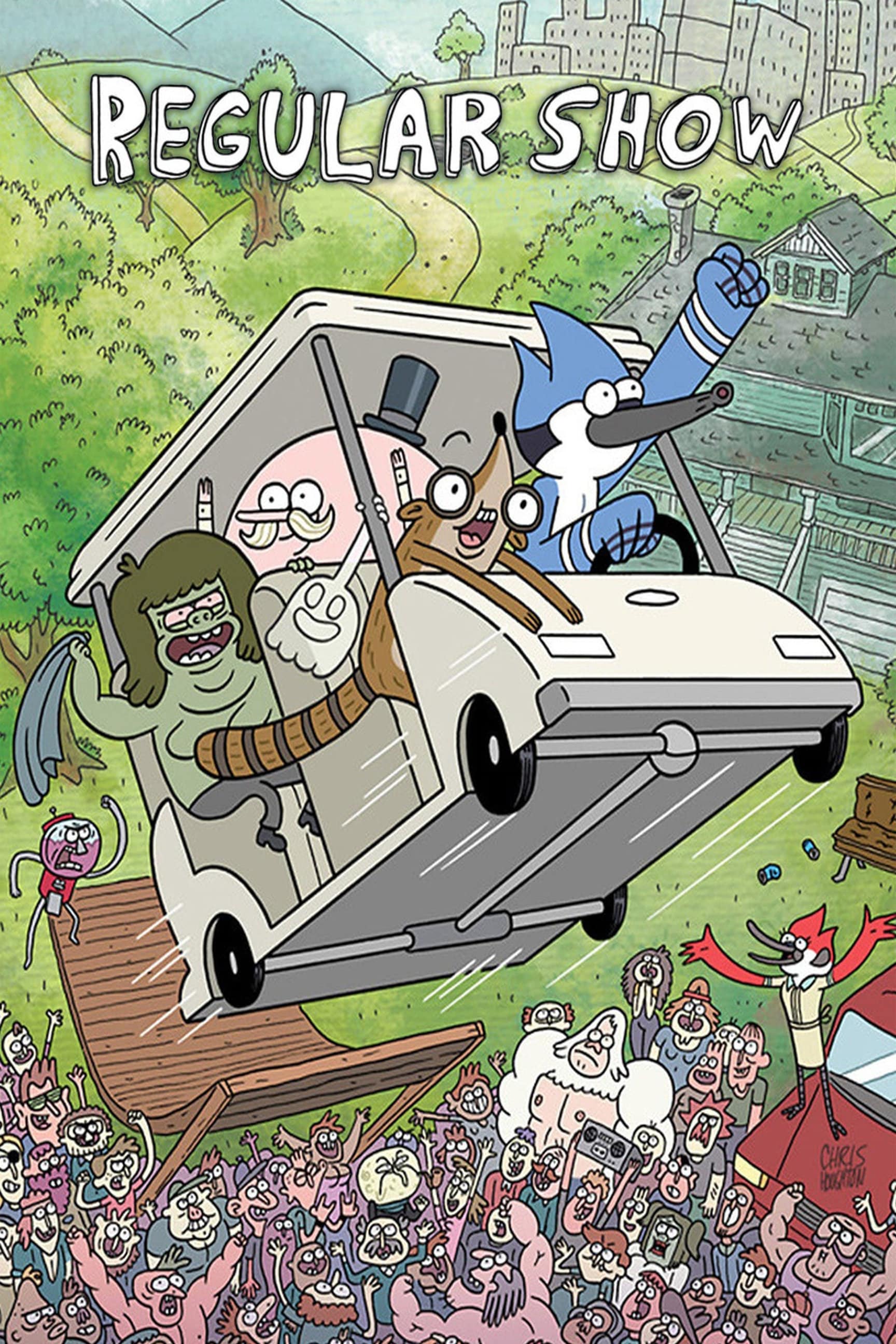 Regular Show Poster Jumping off Ramp Mordecai and the Rigbys - Etsy