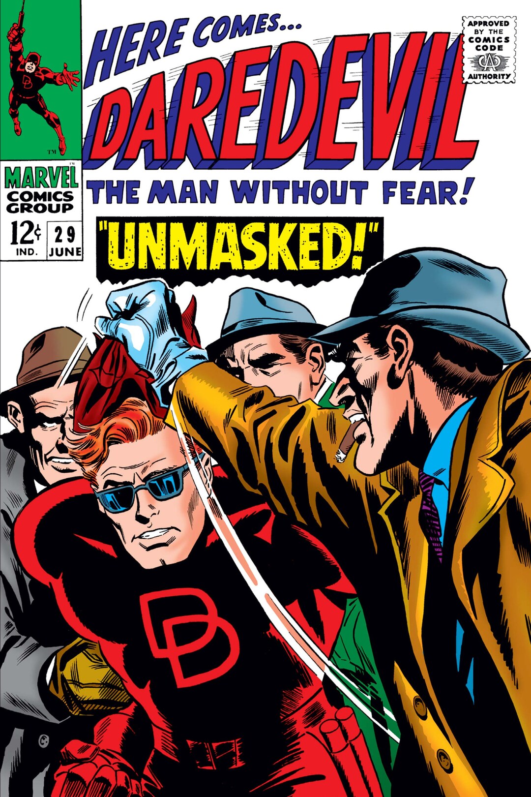 Daredevil the Man Without Fear Comic Book Poster Issue 29 - Etsy