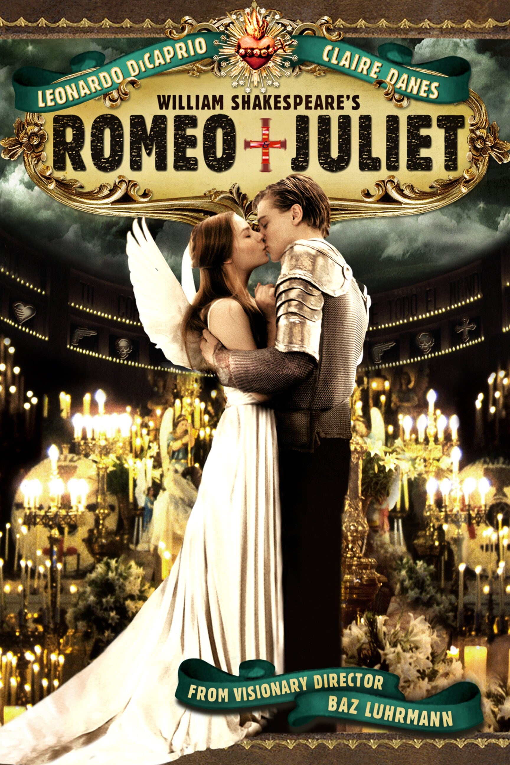 Romeo And Juliet Leonardo Dicaprio And Claire Danes Movie Poster
