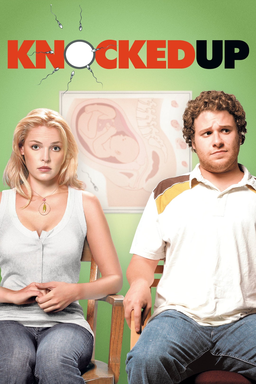 Knocked up Movie Poster Seth Rogen Katherine Heigl Paul Rudd - Etsy