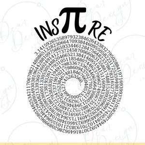 Inspire - Pi - Math Design - Custom SVG Design - Instant Digital ...