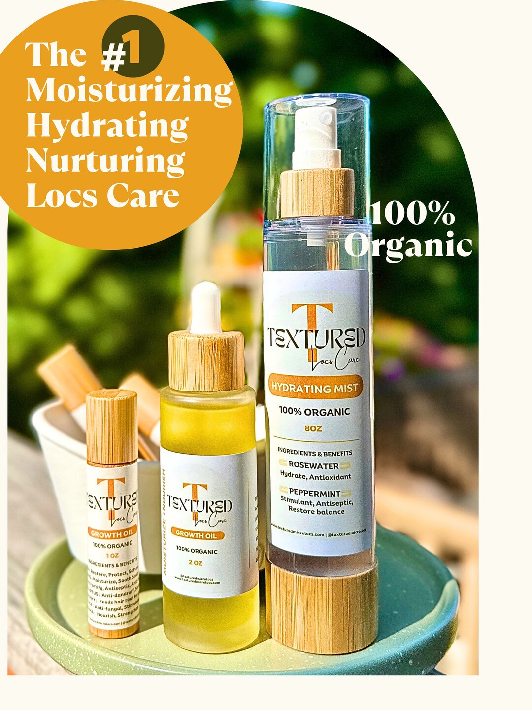 Moisturizing Locs Kit for Microlocs, Sisterlocks, Locs Care. Prevent ...