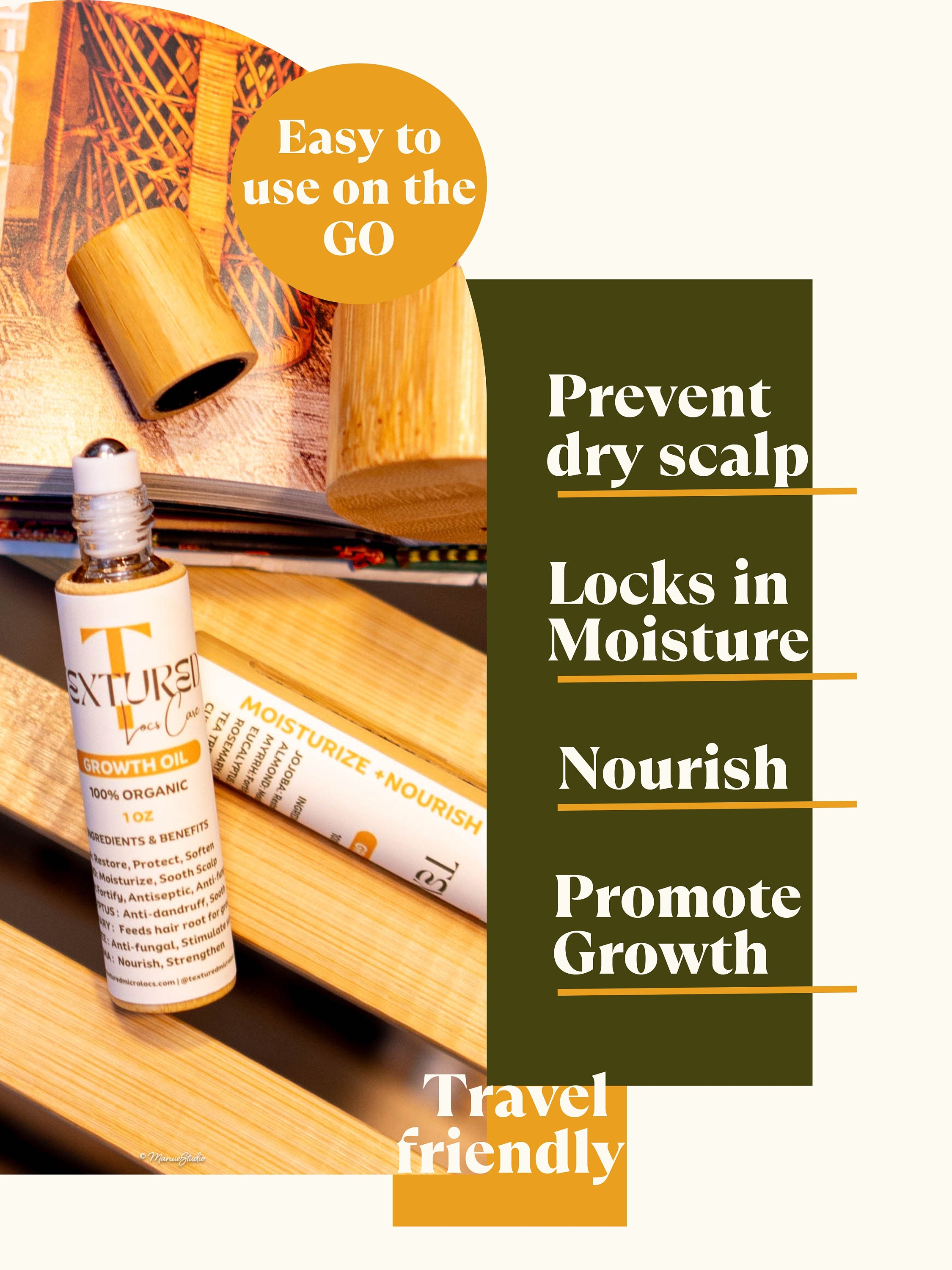 Moisturizing Locs Kit for Microlocs, Sisterlocks, Locs Care. Prevent ...