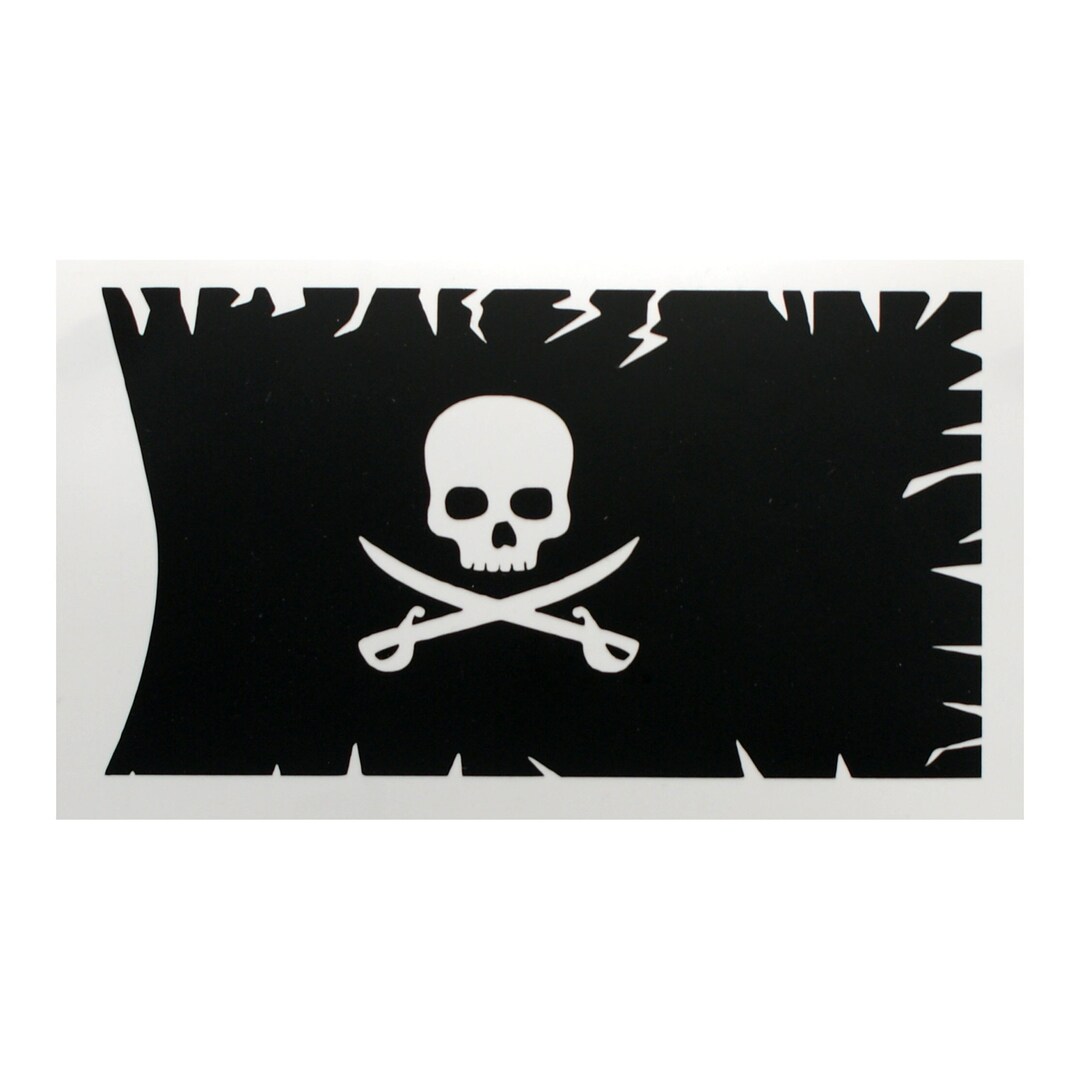 Pirate Flag Vinyl Decal - Etsy