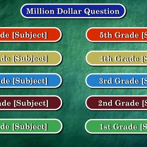Are You Smarter Than A 5th Grader Powerpoint Game Template - Etsy
