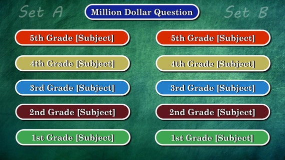 Are You Smarter Than A 5th Grader Powerpoint Template