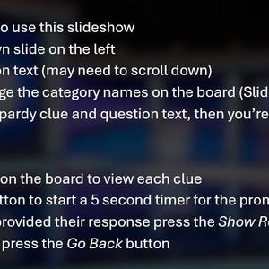 Jeopardy Powerpoint Game Template - Etsy