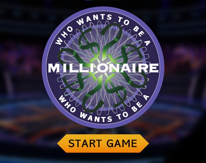 Canva Editable Who Wants to Be a Millionaire Game - Perfect for Virtual ...